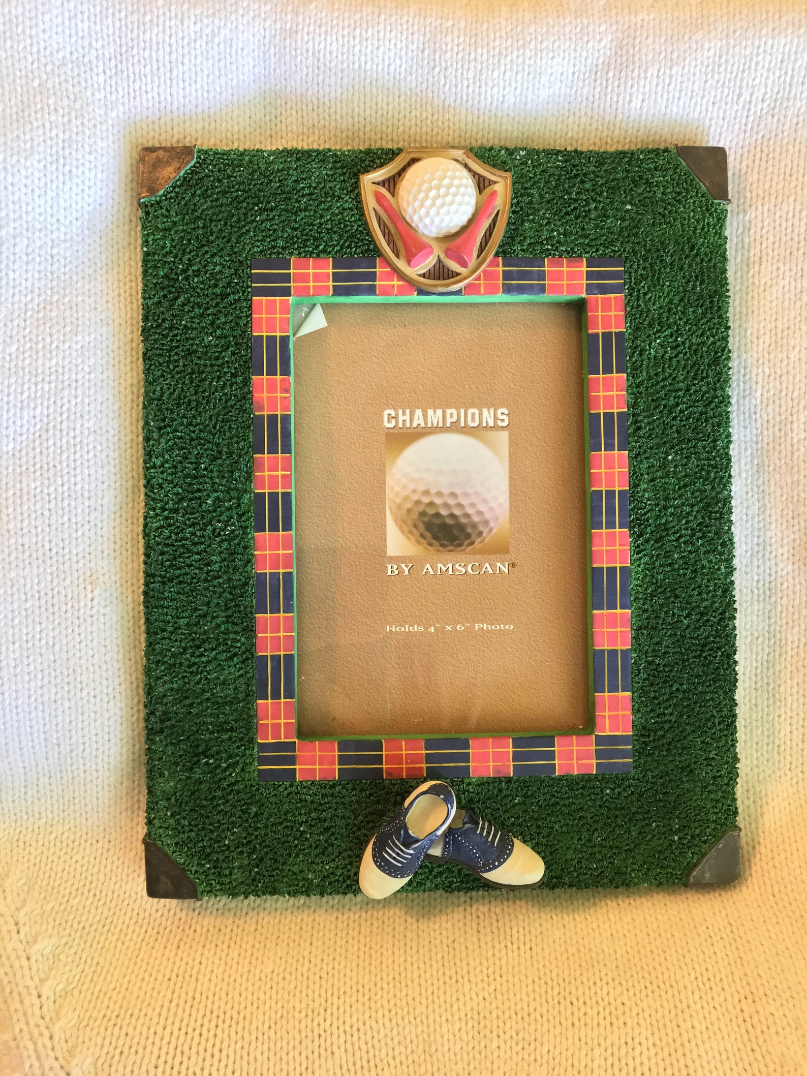 Golf Photo Frame Champions by Amscan Resin Picture Frame Vintage ...