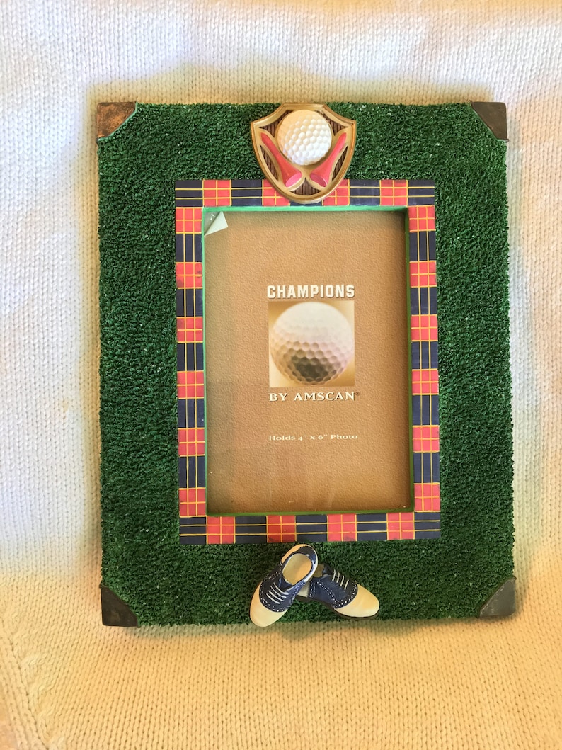 Golf Photo Frame Champions by Amscan Resin Picture Frame Vintage ...
