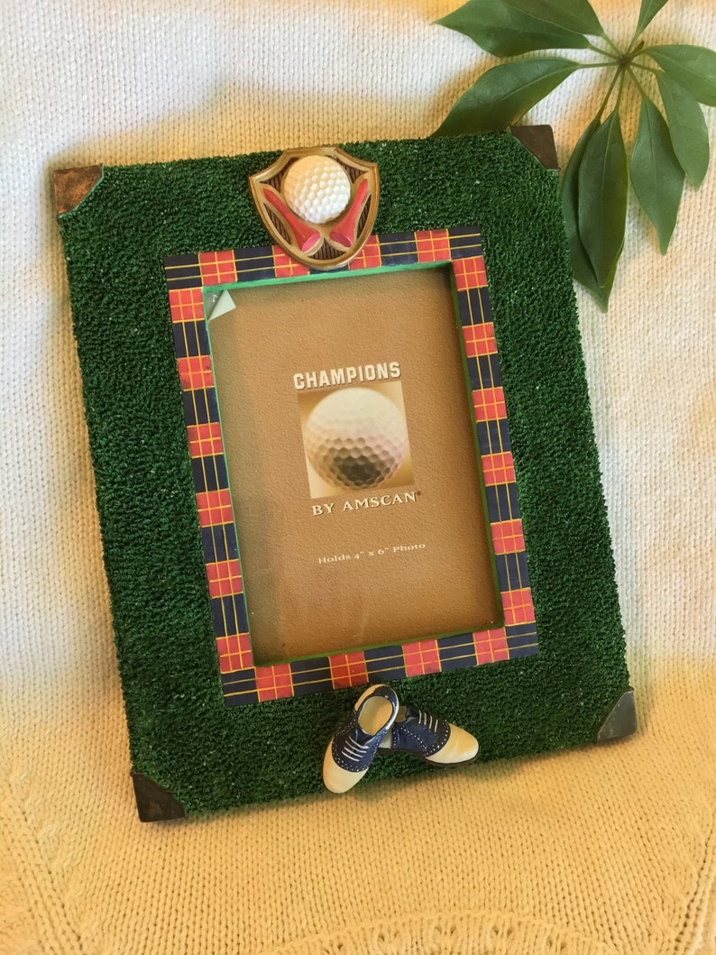 Golf Photo Frame Champions by Amscan Resin Picture Frame Vintage ...