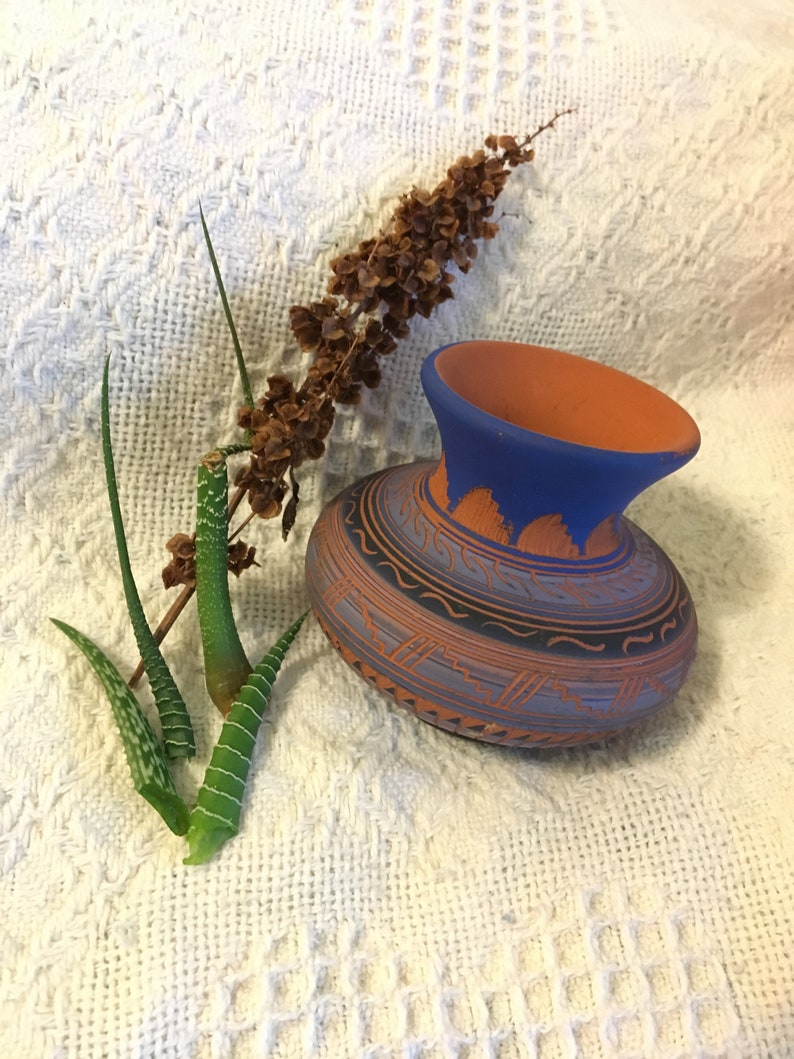 Navajo Pottery Vase Vintage Native American Terra Cotta Clay | Etsy