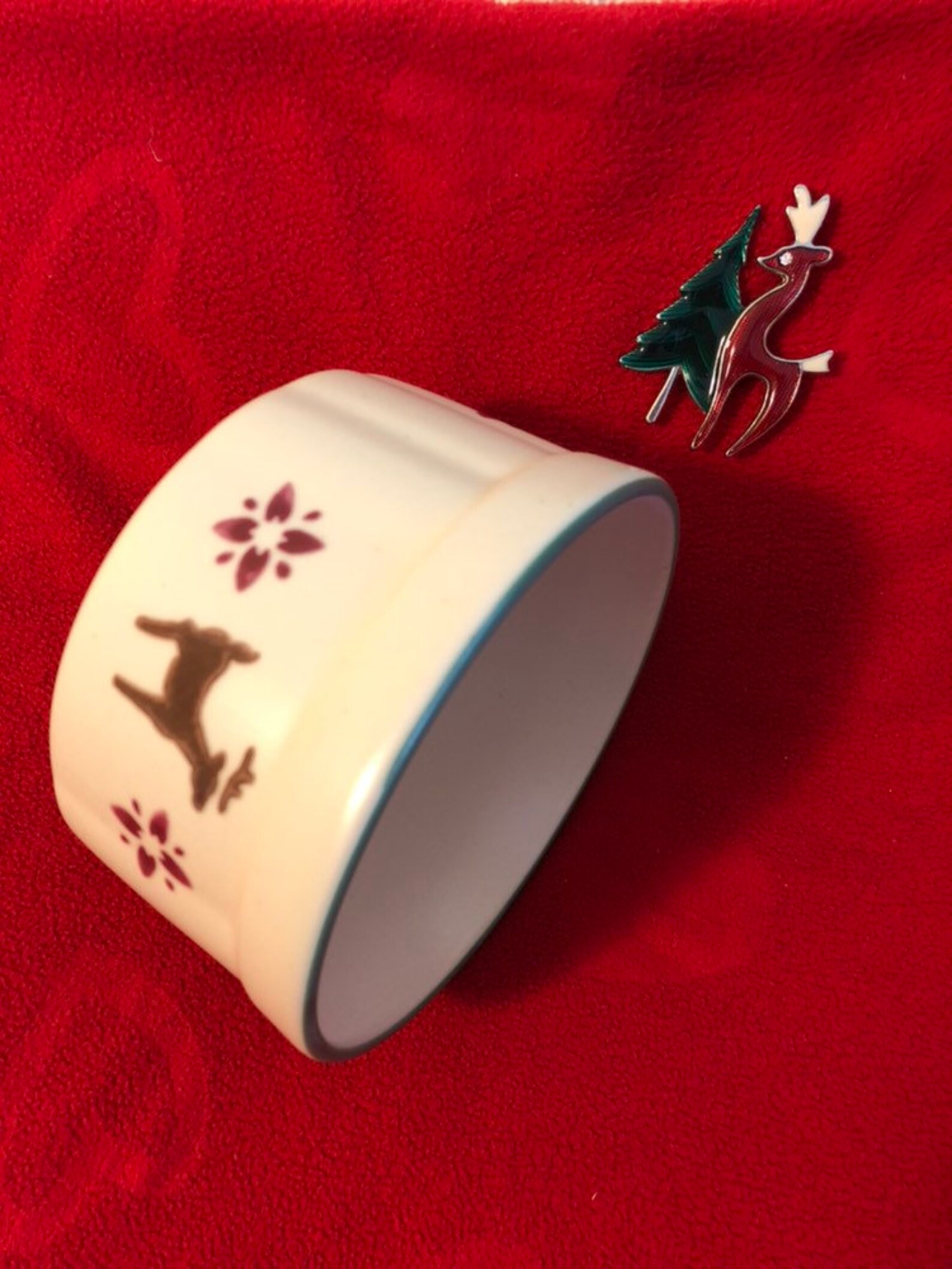 Pfaltzgraff Nordic Christmas Souffle Dish Winter Theme With Reindeer ...