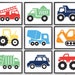 Car Theme Nursery Decor PRINTABLE Wall Art Prints, Transportation ...