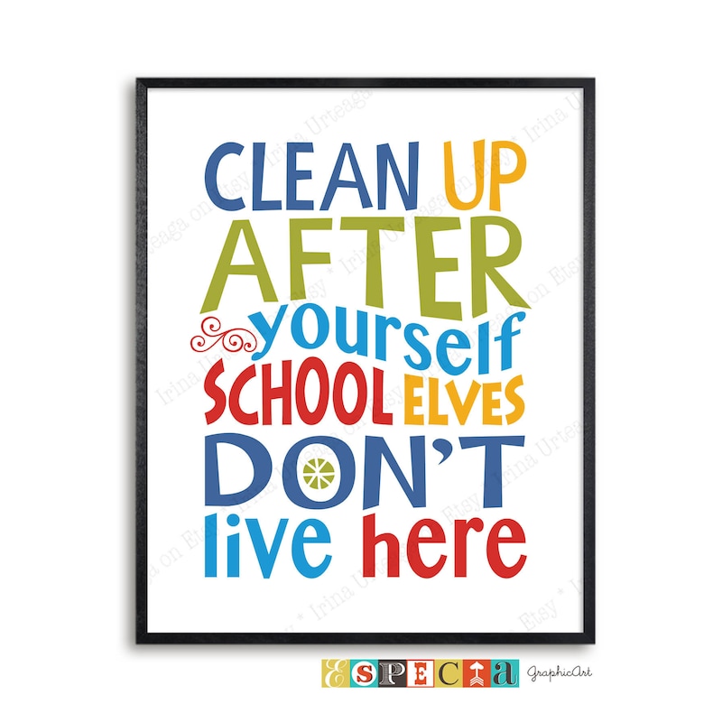 Clean Kitchen Posters - Etsy