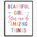 You Can Do Amazing Things PRINTABLE Wall Art, Inspirational Beautiful ...