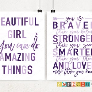 Beautiful Girl You Can Do Amazing Things, Braver Stronger Quote ...