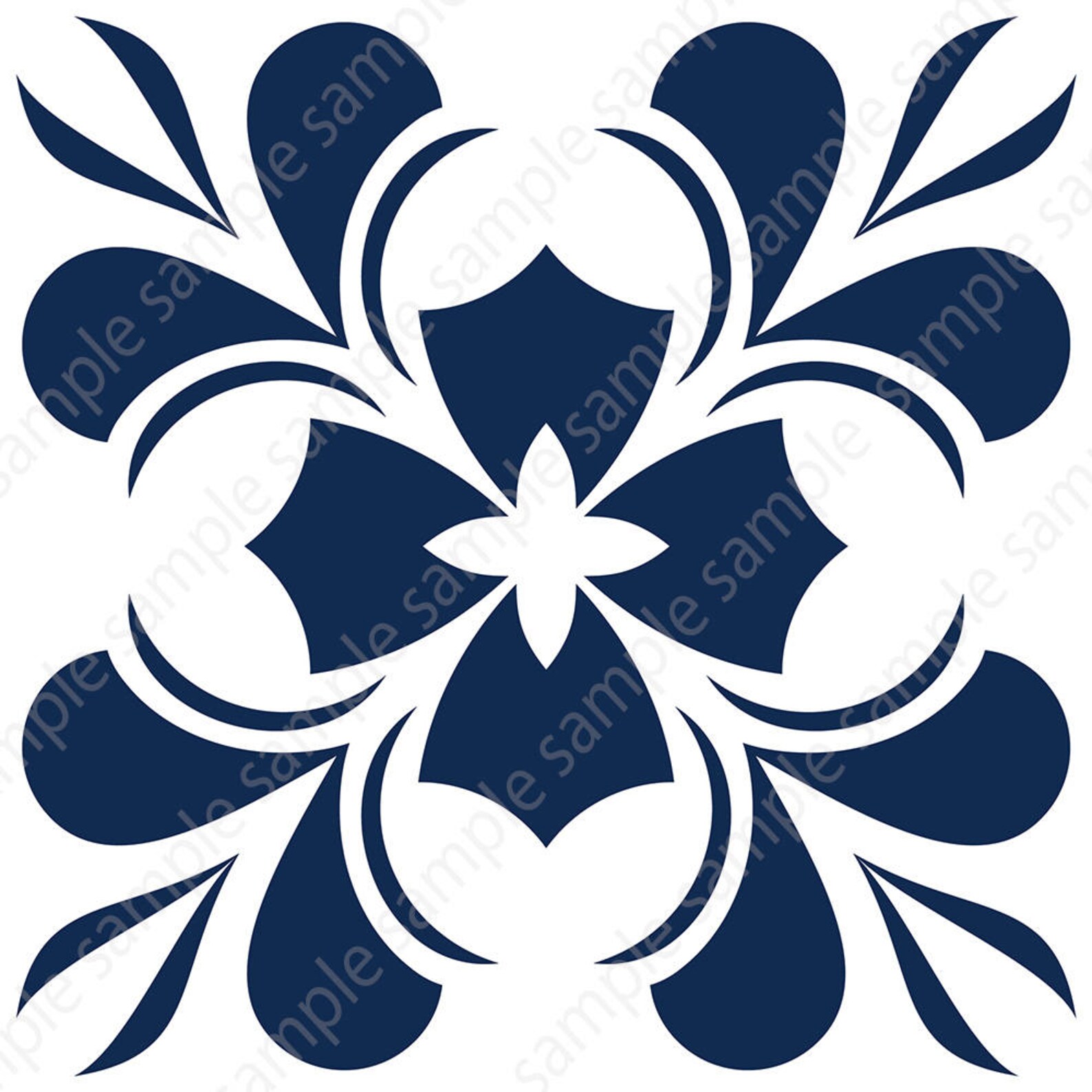 Mosaic Tile Wall Art PRINTABLE Set of 9 8x8 Decorative Tiles - Etsy