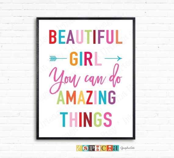 You Can Do Amazing Things PRINTABLE Wall Art Inspirational | Etsy