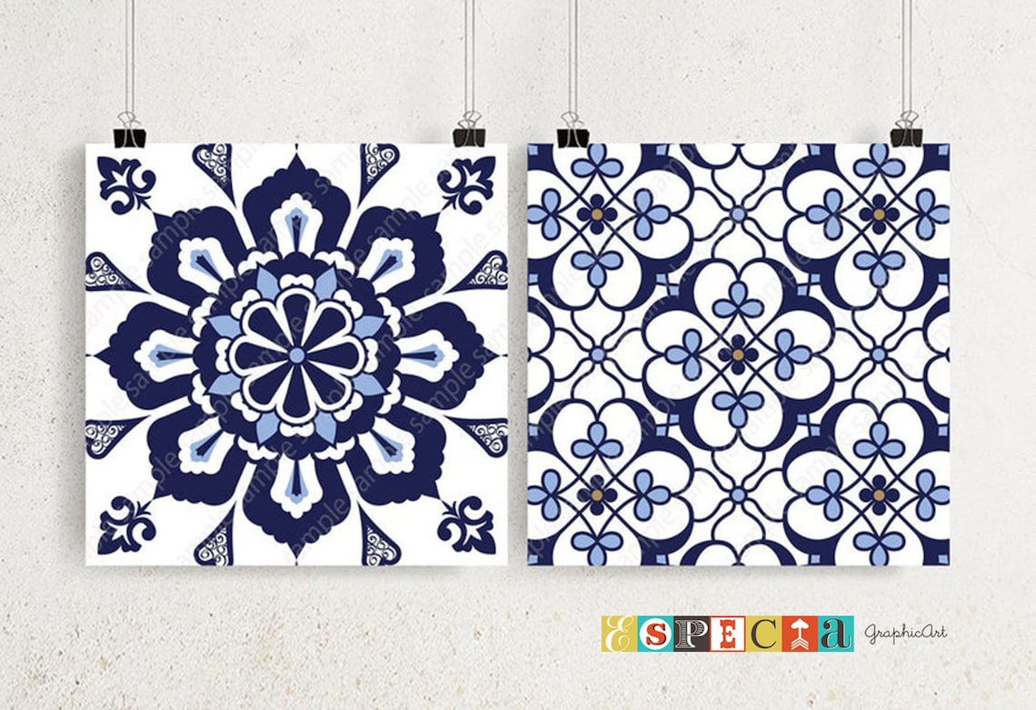 Islamic Tiles Digital Print PRINTABLE Mosaic Tile Wall Art - Etsy
