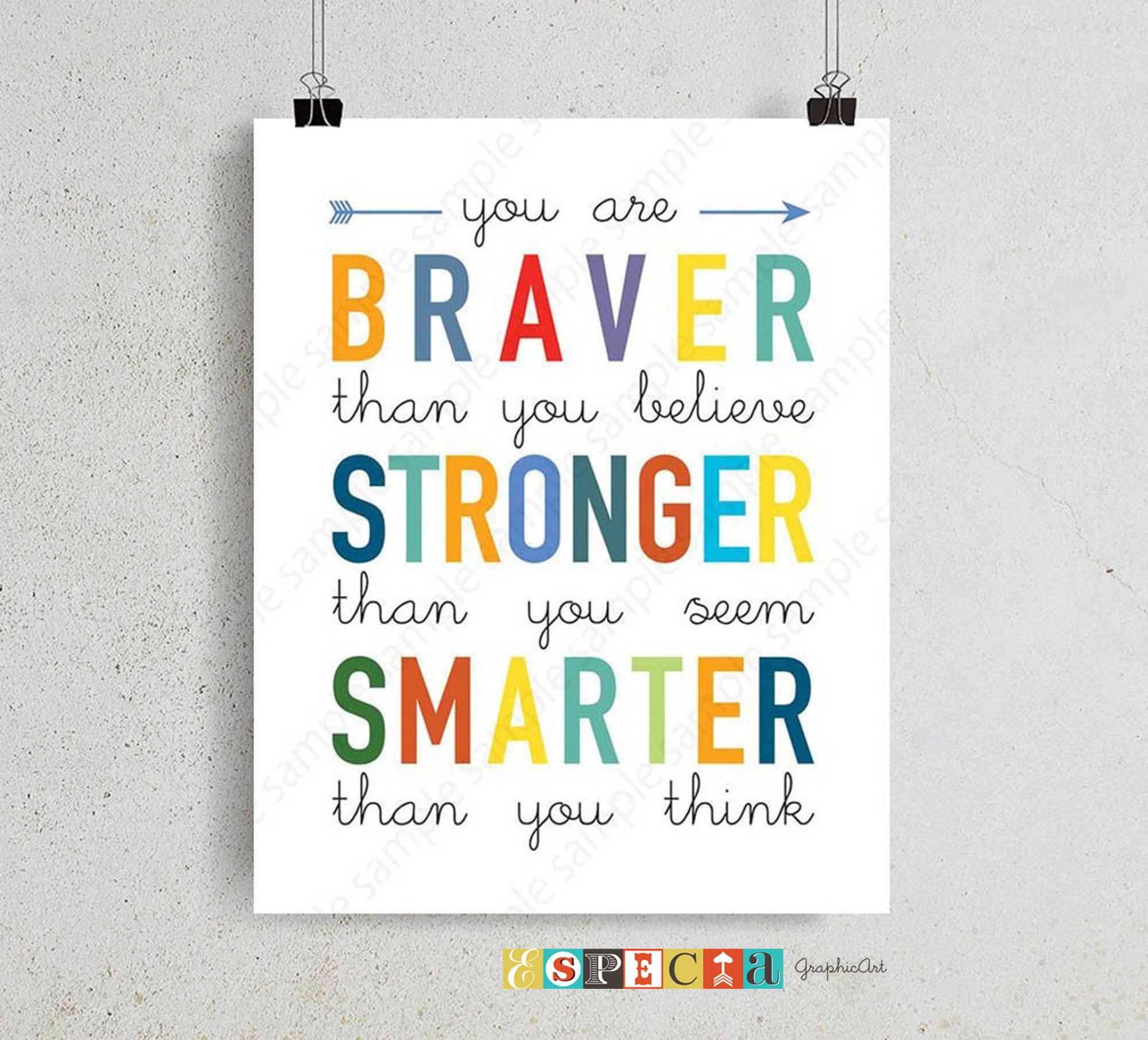 PRINTABLE Winnie the Pooh Quote You Are Braver Than You Believe for ...