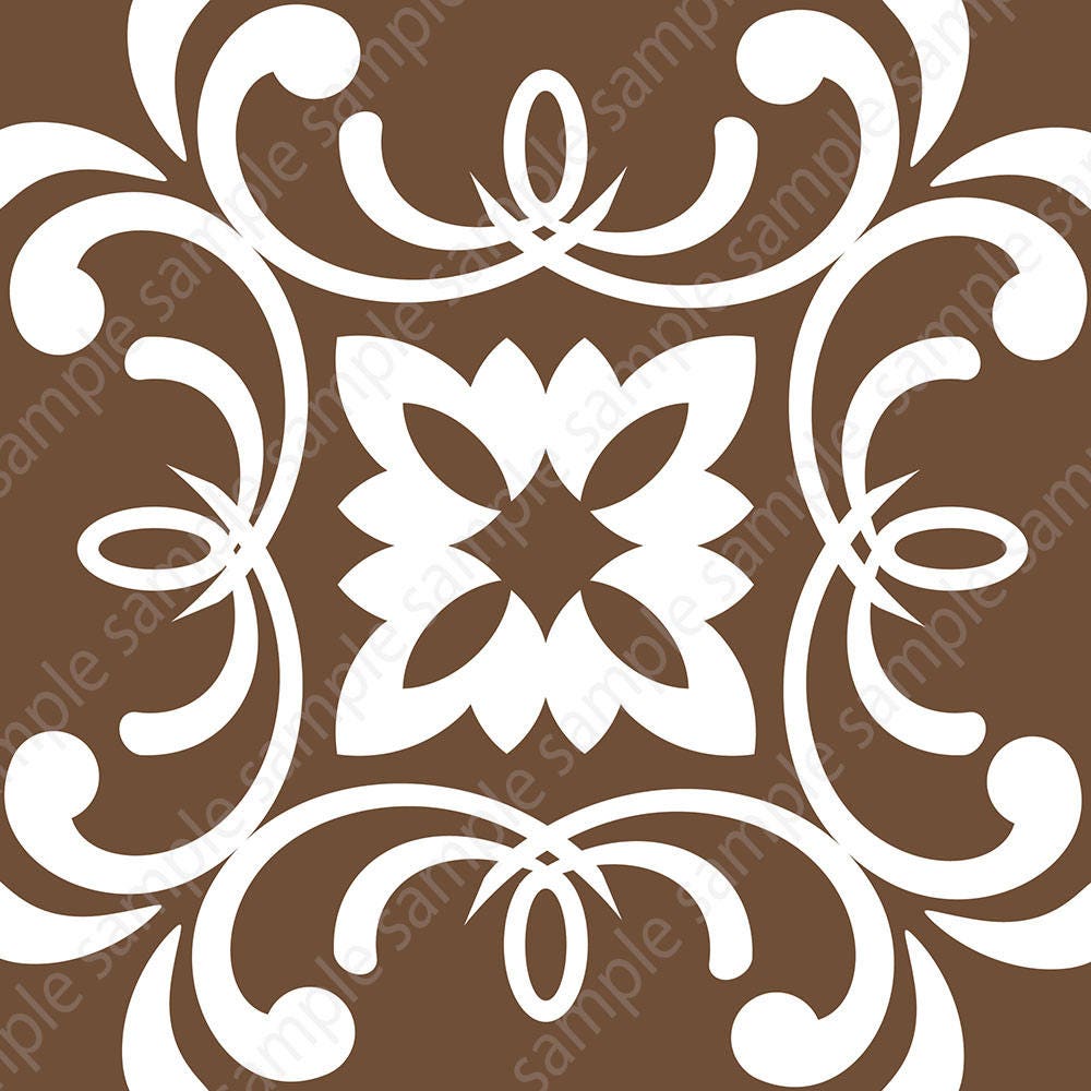 Digital Tiles Mosaic Tile Wall Art Geometric Prints Set of 9 | Etsy