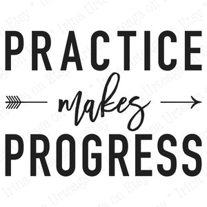 Practice Makes Progress Printable Wall Art Print for DIY Kids Room ...