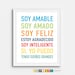 Affirmation Wall Art in Spanish, PRINTABLE Positive Words for Boys Room ...