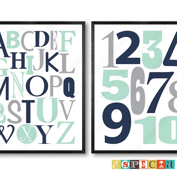 Mint Grey Nursery - Etsy