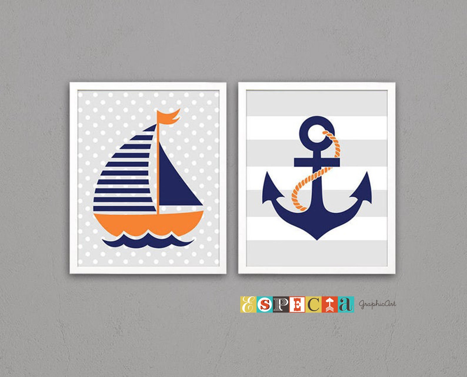 Printable Nautical Wall Art for Kids Nursery Play Room or - Etsy
