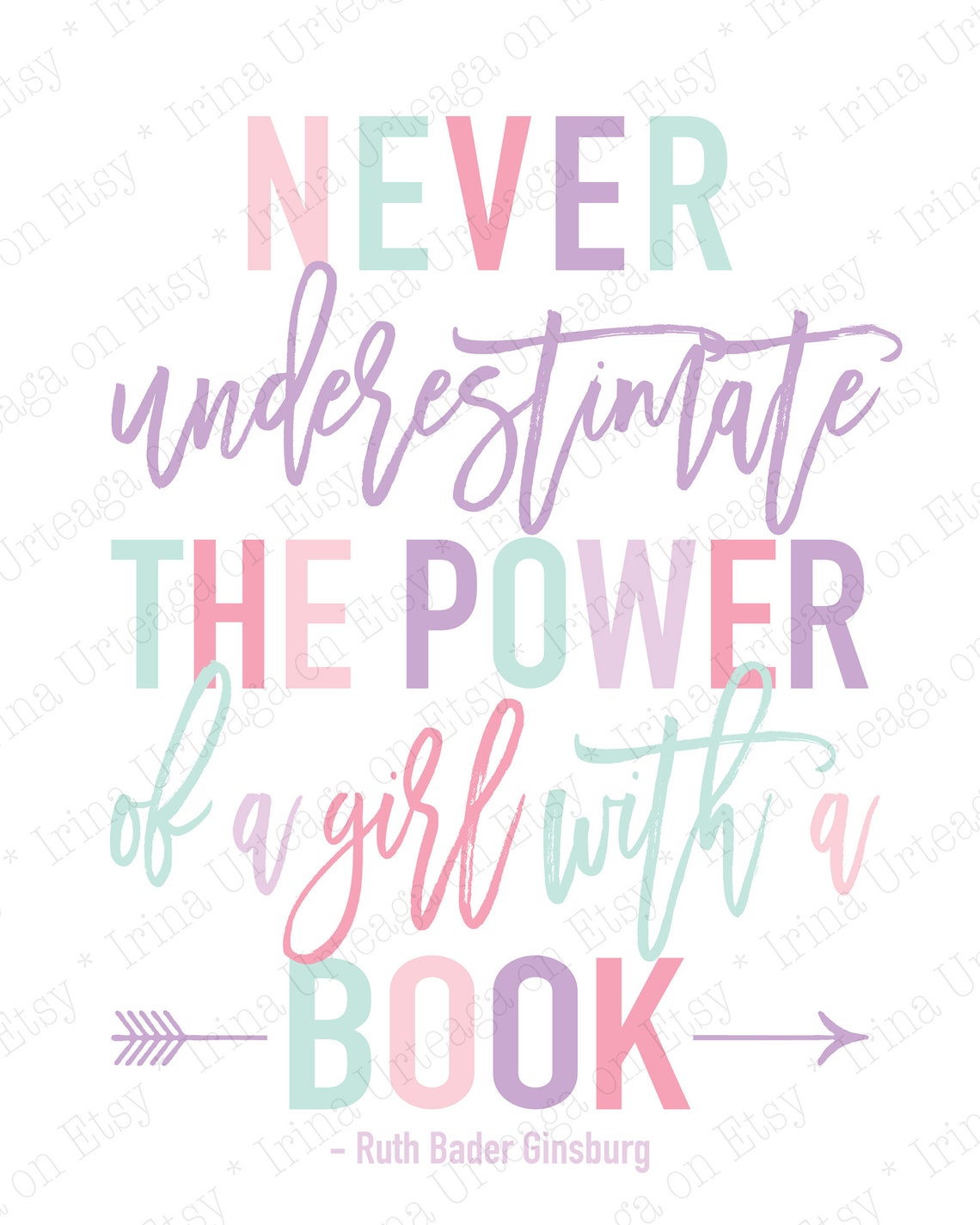 Never Underestimate the Power of a Girl With a Book, Motivational ...