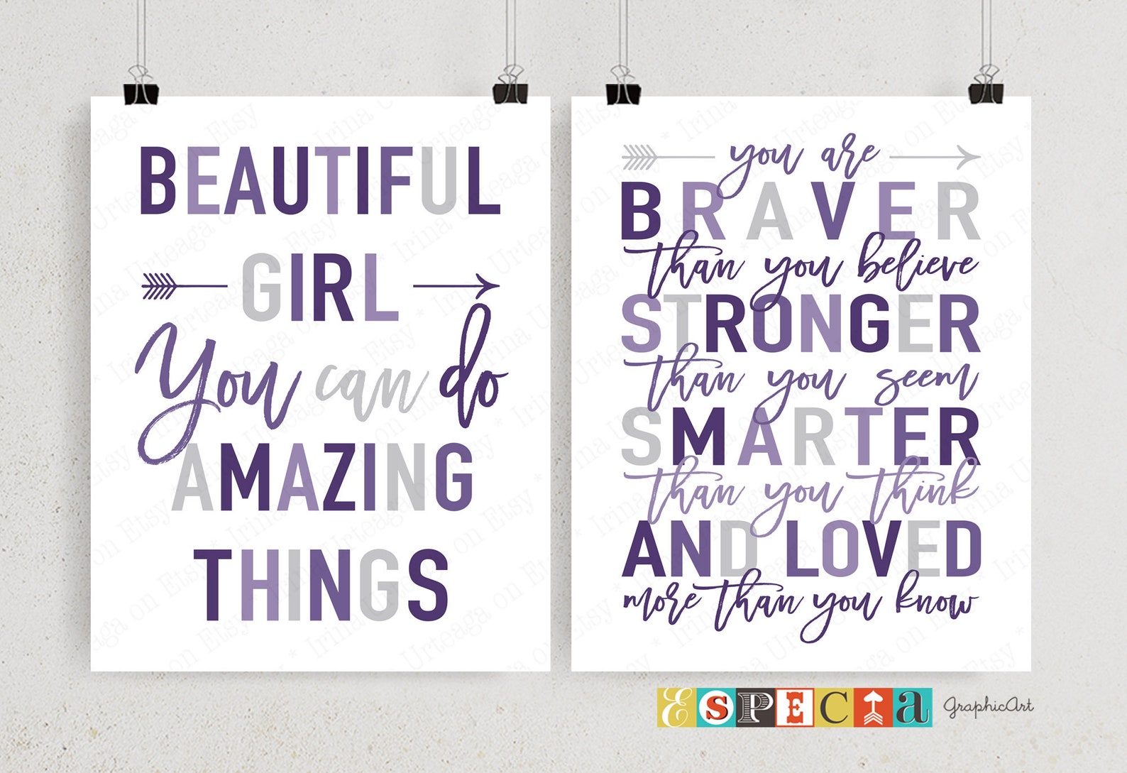 You Can Do Amazing Things Printable Posters DIY Girl Room | Etsy
