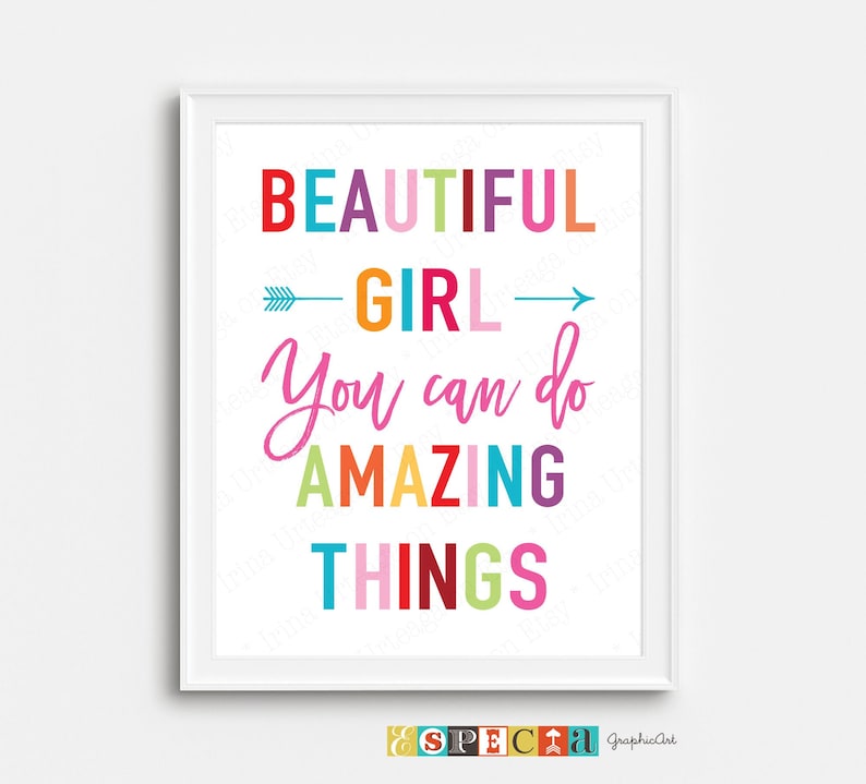 You Can Do Amazing Things PRINTABLE Wall Art Inspirational - Etsy