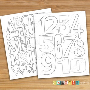 Printable Alphabet Coloring Poster for Kids Entertainment, DIY Letters ...