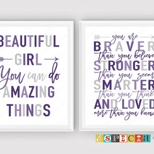 You Can Do Amazing Things Printable Posters, DIY Girl Room Decor ...