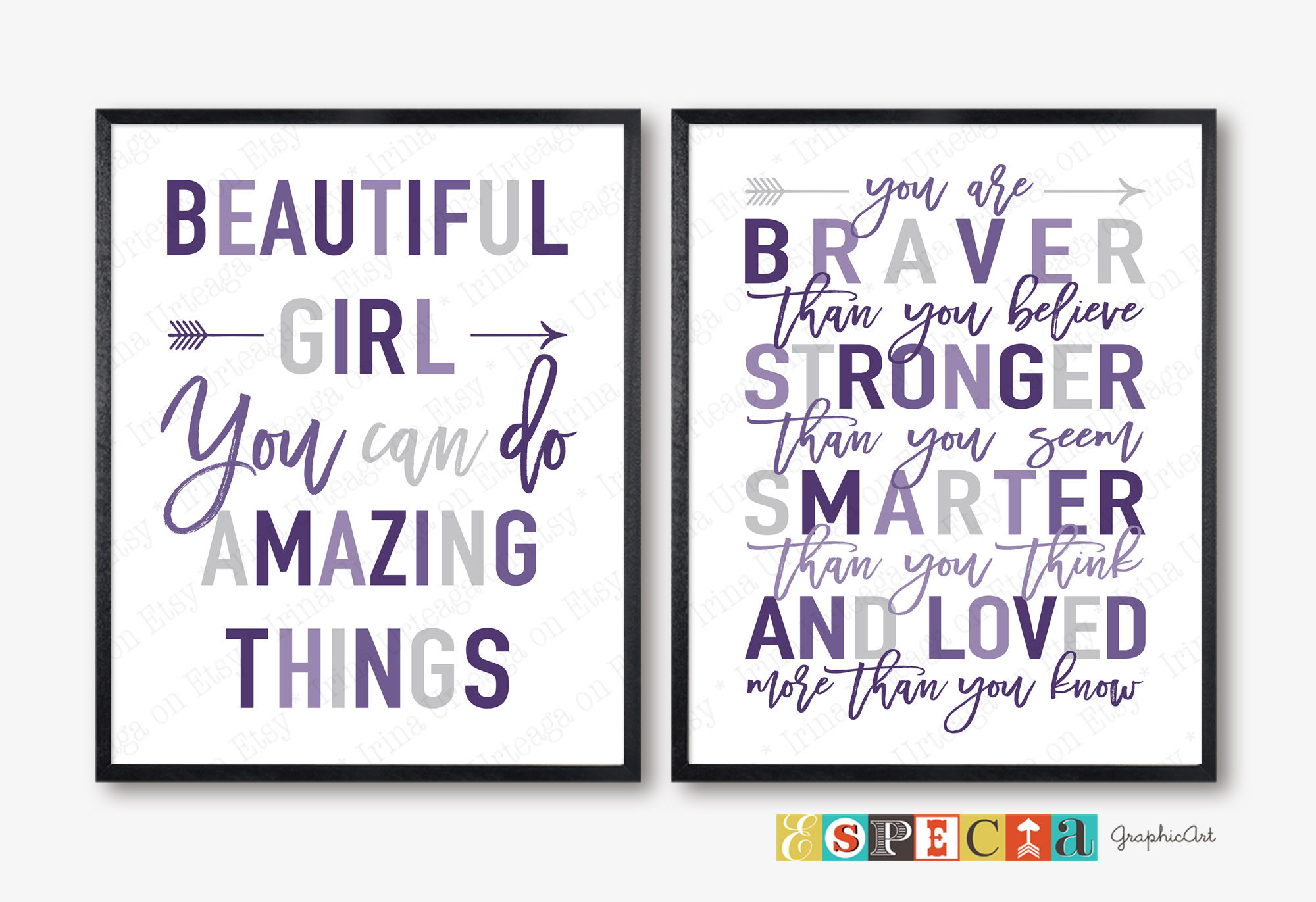 You Can Do Amazing Things Printable Posters DIY Girl Room | Etsy