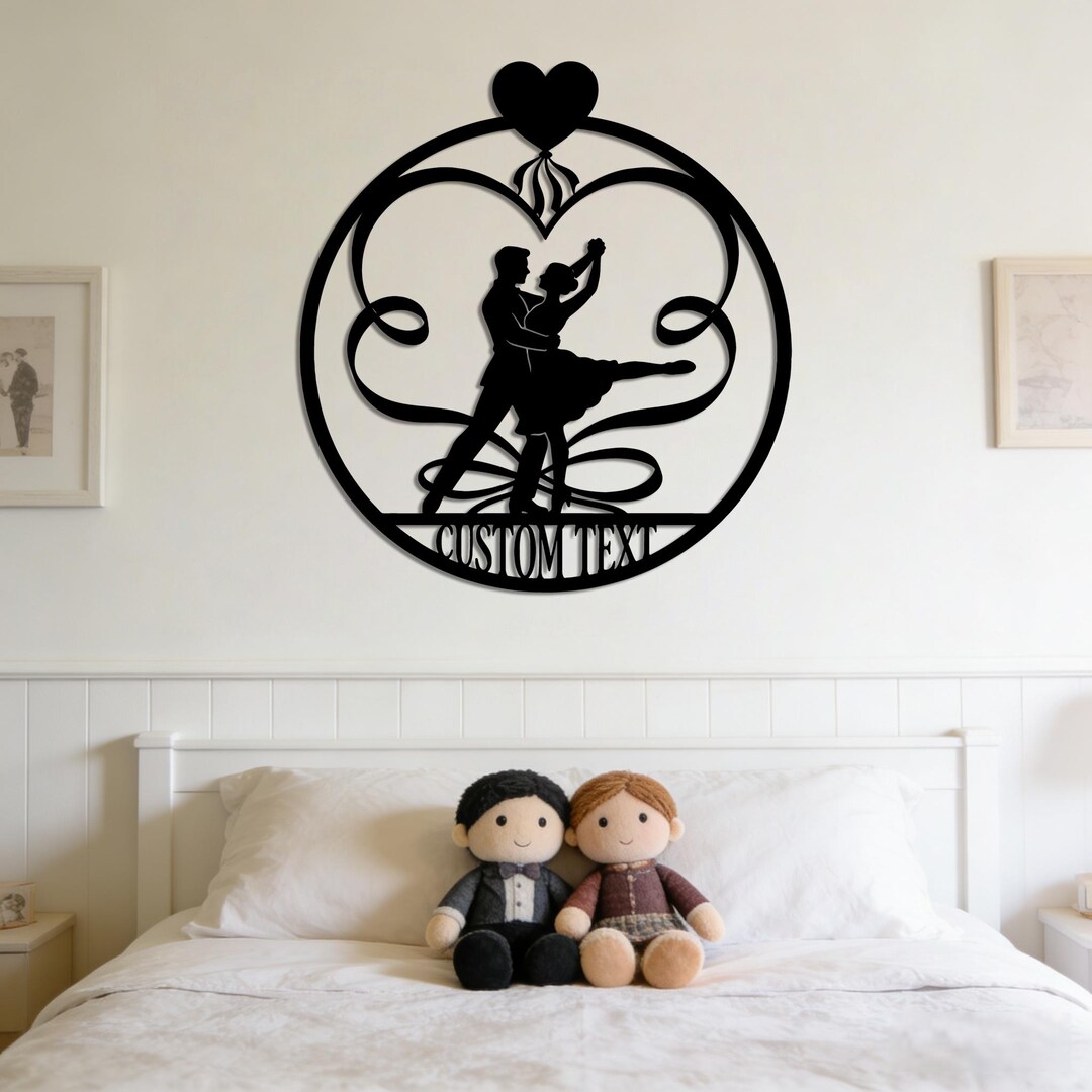 Personalized Valentine’s Day Metal Wall Decor | Personalized Couple ...