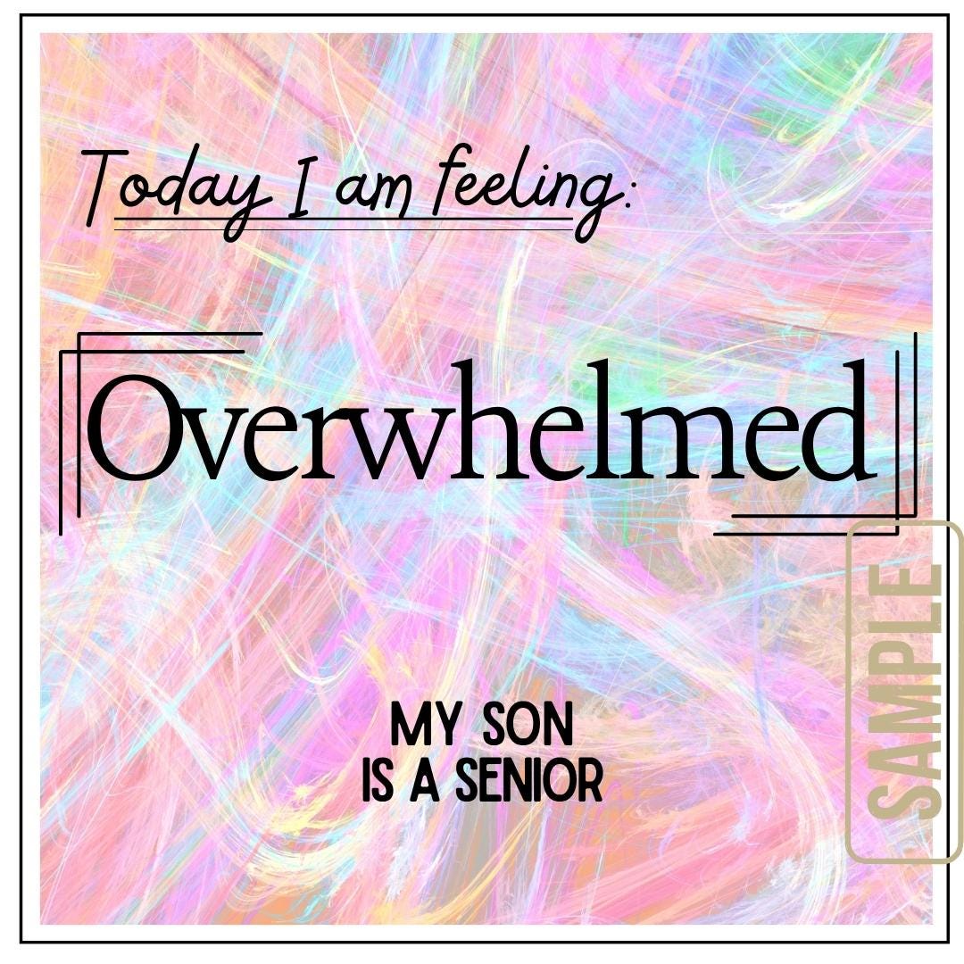 The Senior Year Emotional Rollercoaster: 25 Days of Digital Downloads ...