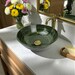 Handcrafted Ceramic Vessel Sink – Deep Emerald Green Moroccan Basin ...