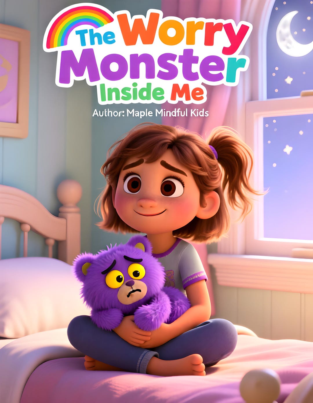 Worry Monster Kids Storybook: Printable Anxiety & Emotional Regulation ...