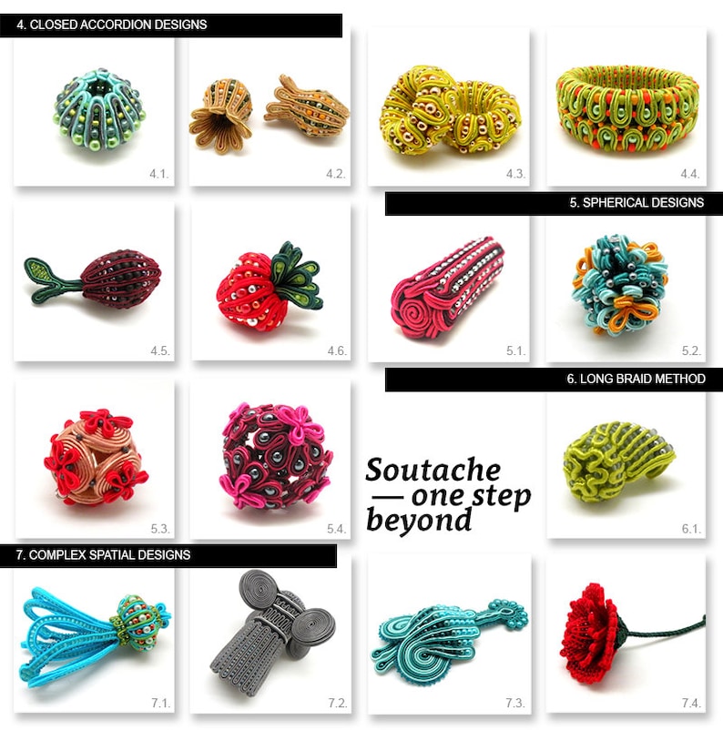 3D Soutache Tutorial E-book, Soutache Technique Lessons, Craft and ...