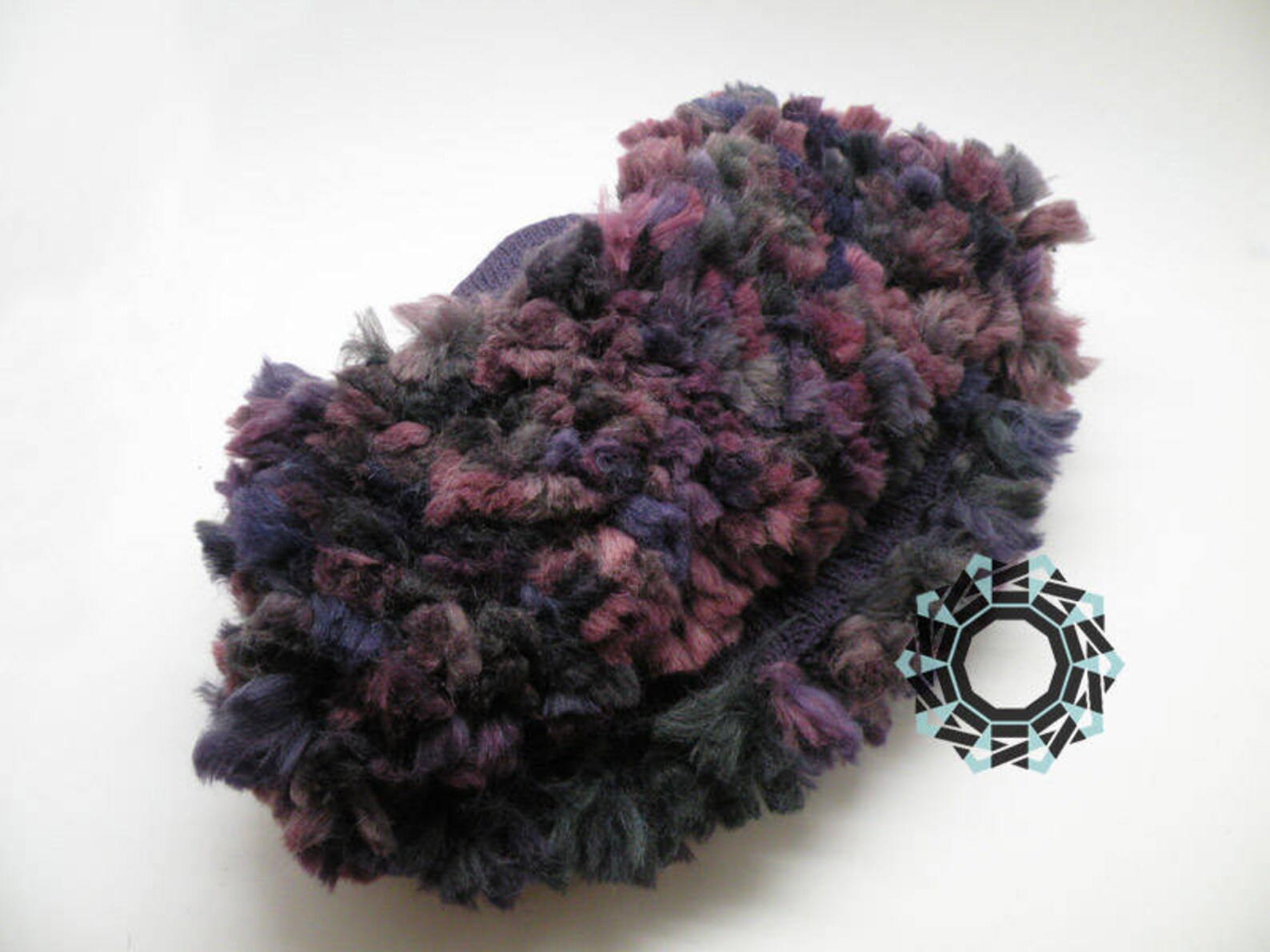 Fluffy Beanie, Purple Cap, Winter Hat Woman, Fluffy Winter Cap, Fluffy ...
