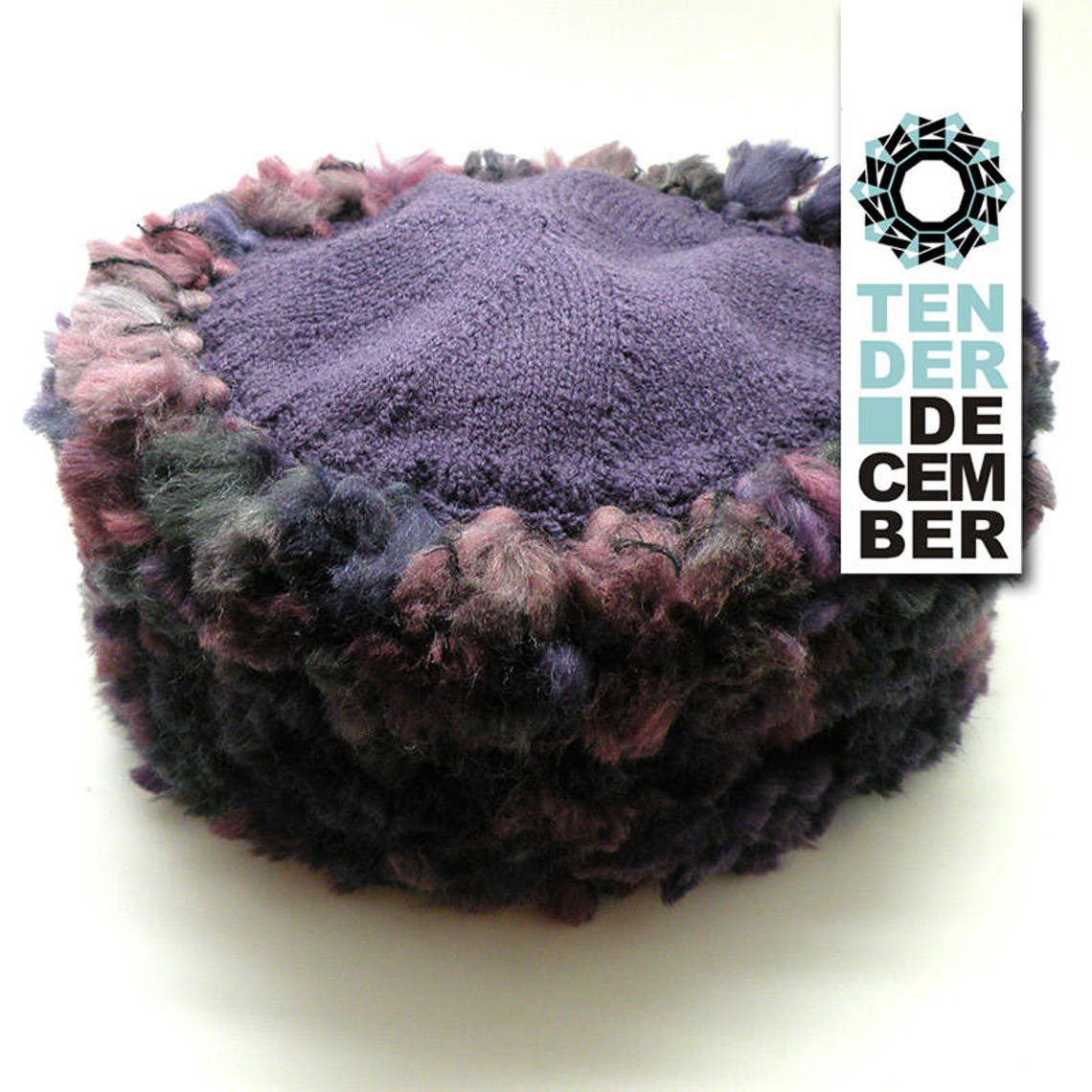 Fluffy Beanie Purple Cap Winter Hat Woman Fluffy Winter - Etsy