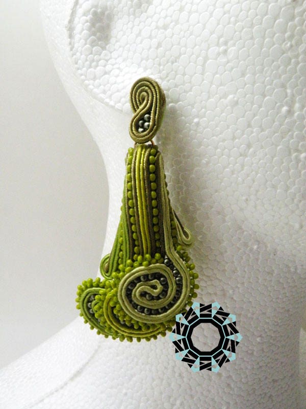 3D Soutache Earrings Tutorial Original Soutache Pattern - Etsy