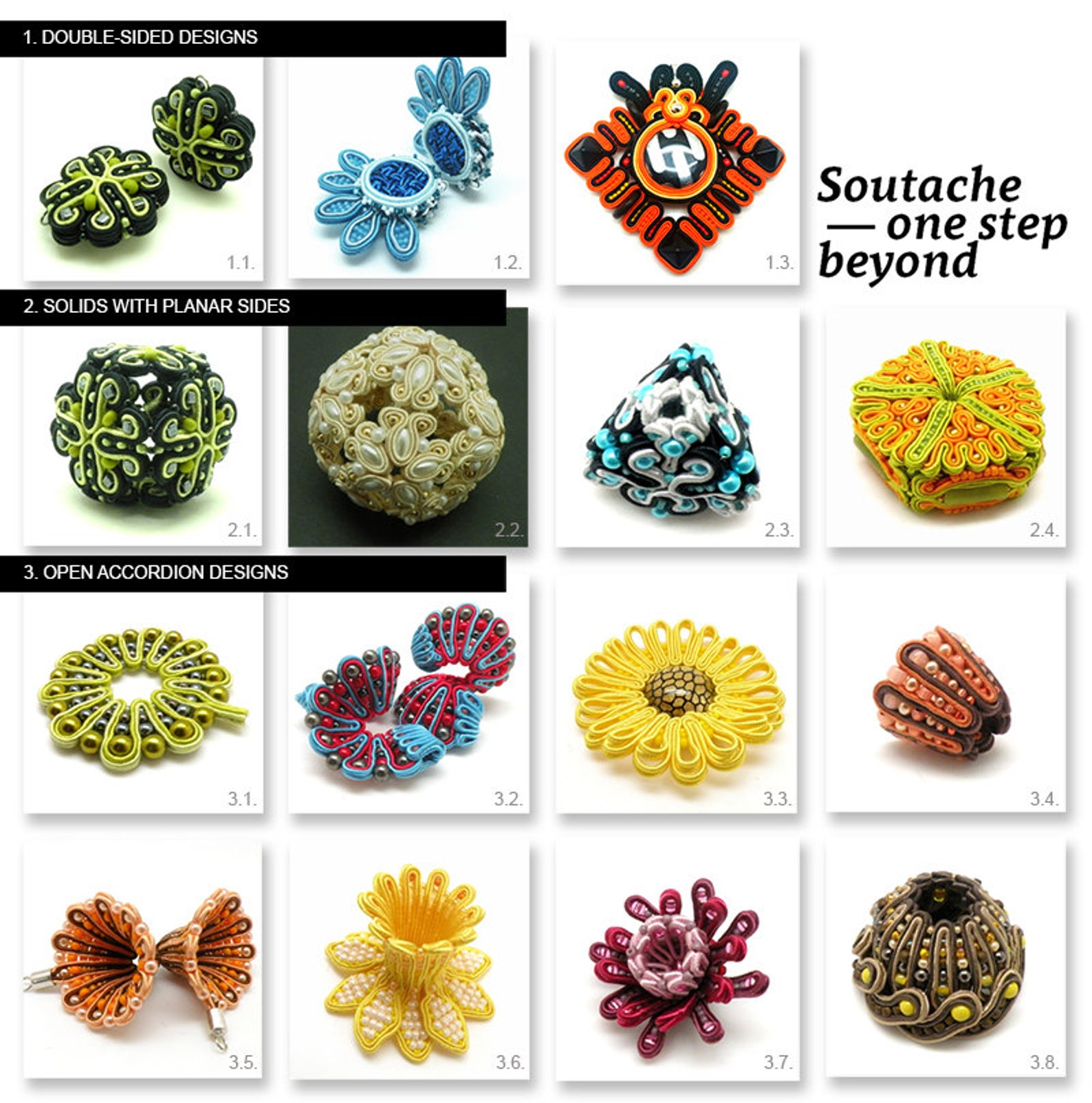 3D Soutache Tutorial E-book, Soutache Technique Lessons, Craft and ...