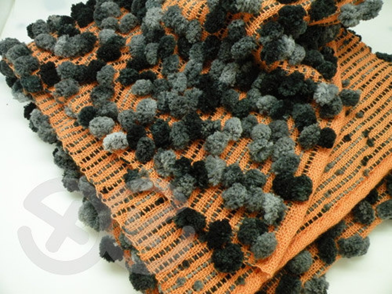 Apricot Scarf Handmade Weaving Wool and Silk Scarf Soft - Etsy