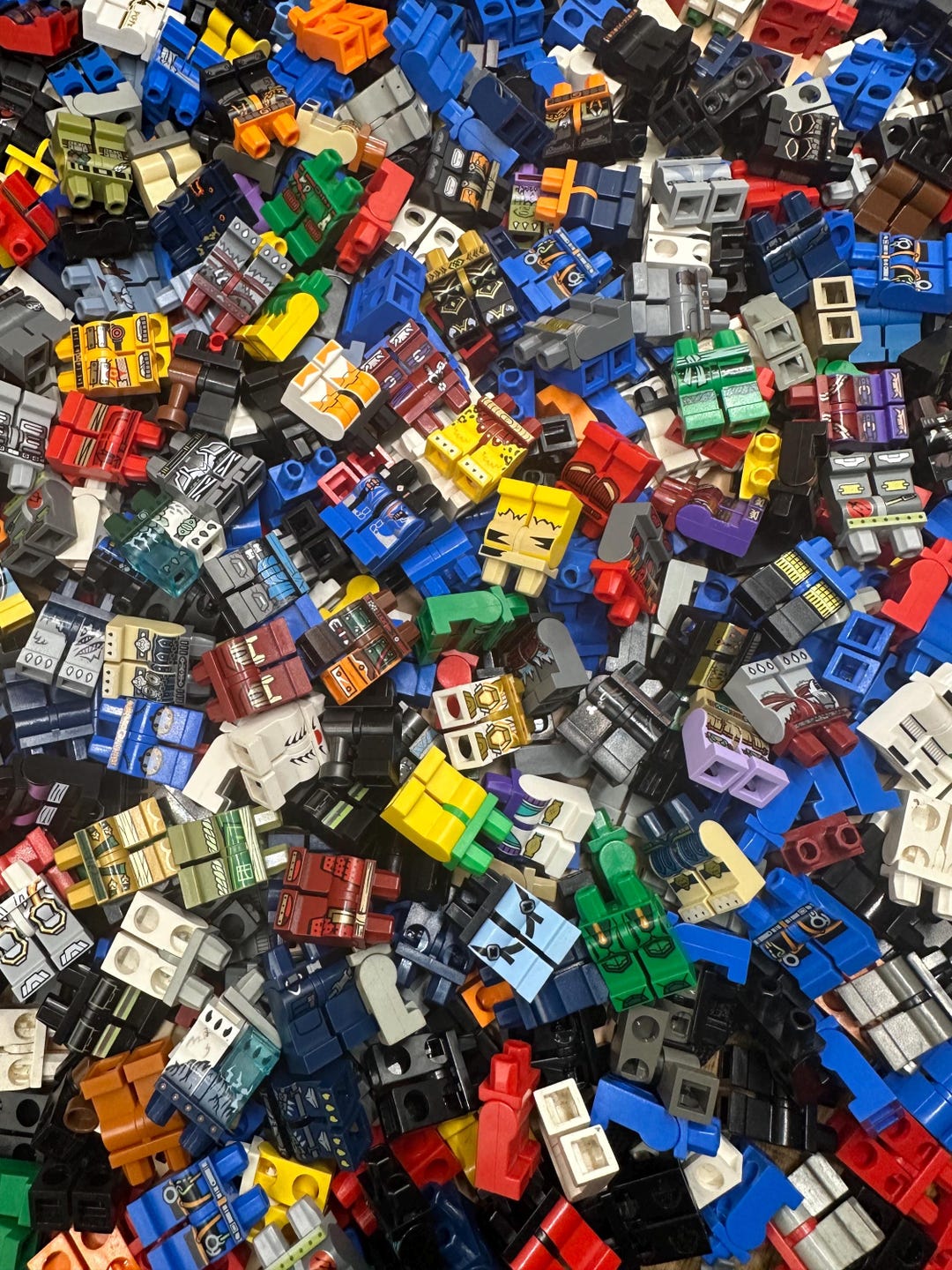 LEGO Minifigure Legs – 25 Pieces – Random Mix – With & Without Print - Etsy