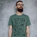 Nature Doodle Spruce Green Screen Printed Unisex Tee - Etsy