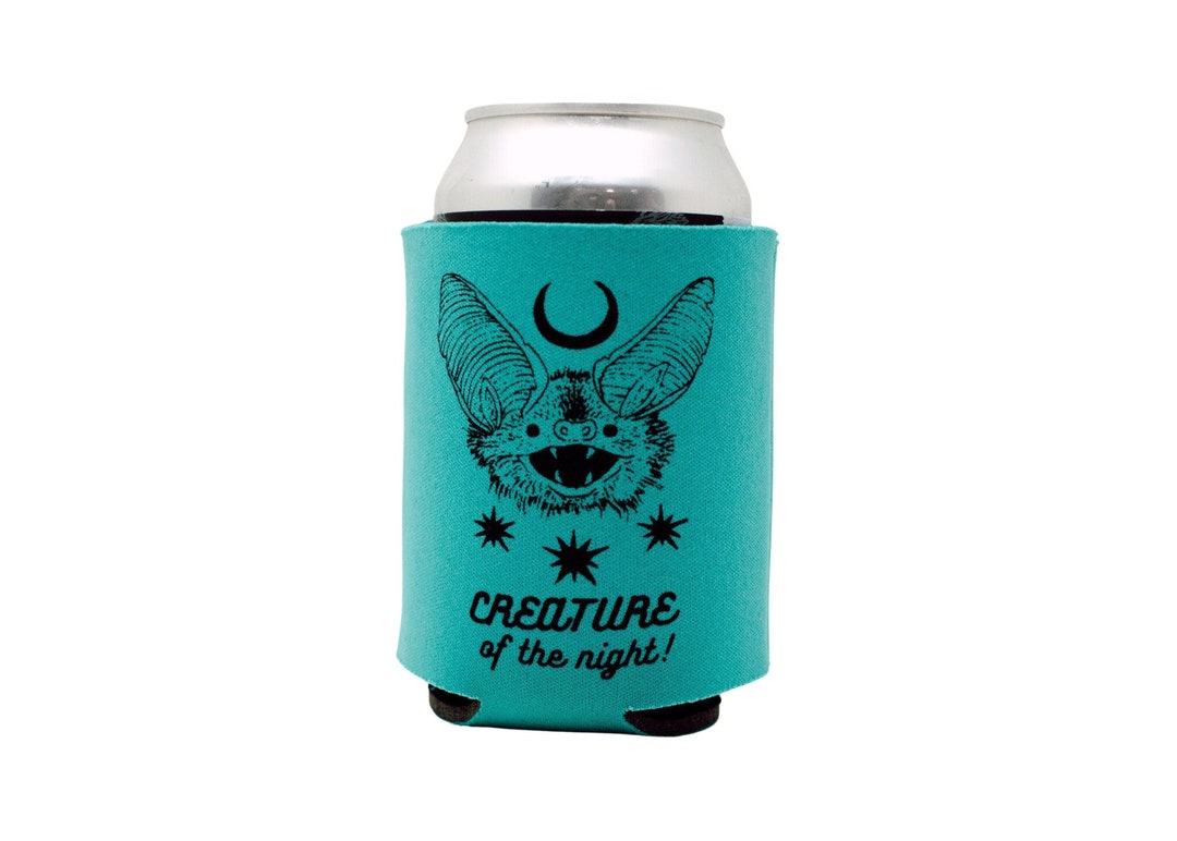 Creature of the Night Teal Bat Can Holder - Etsy