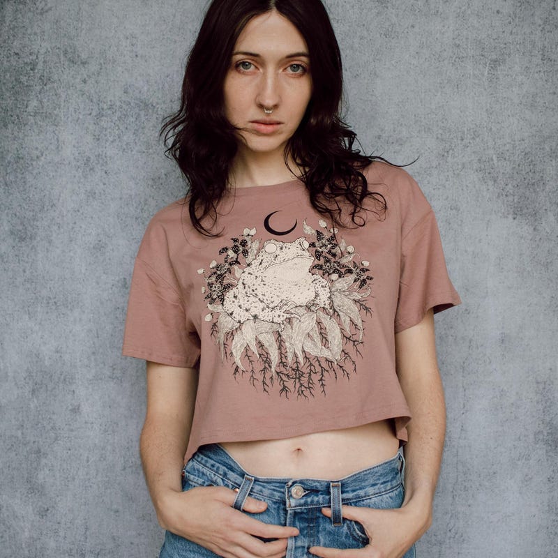 Goth and Pink Baby Tee - Etsy