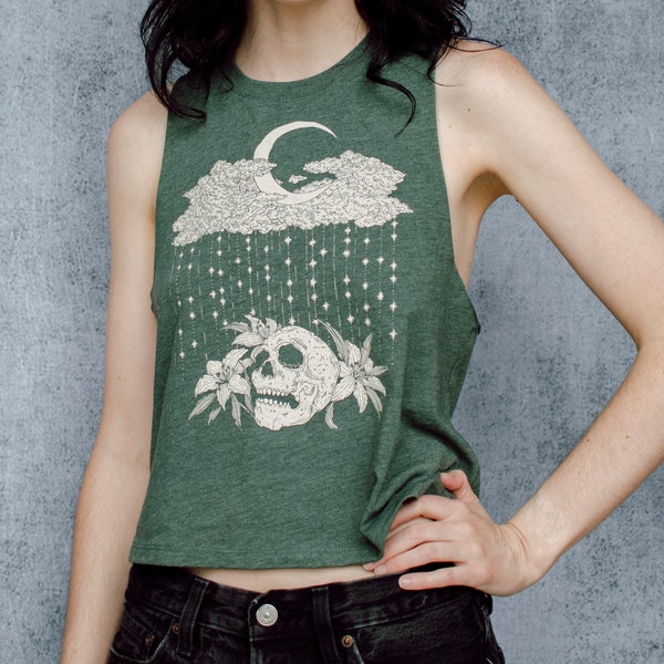 Skull Crop Top - Etsy