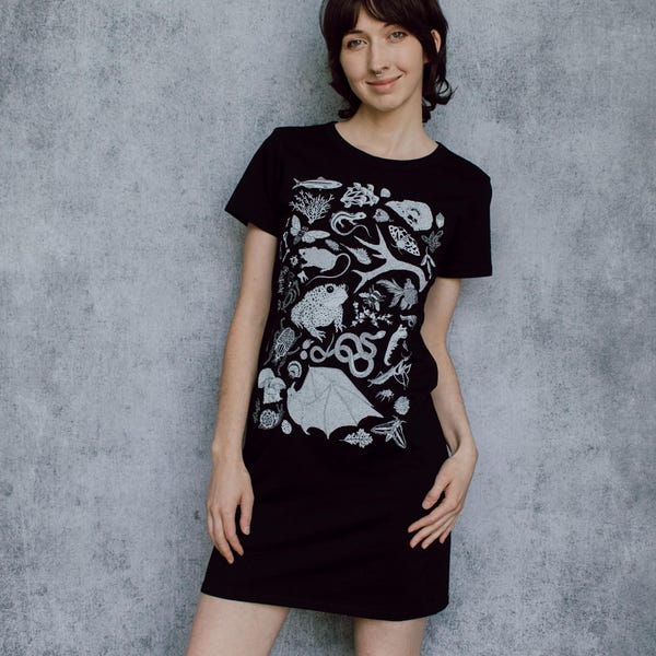 Screen Print Dress - Etsy