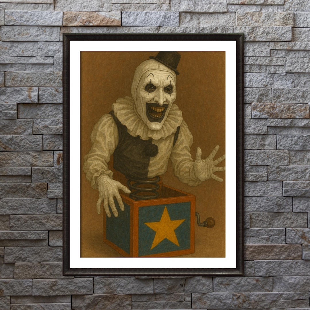 Terrifier - Art the Clown Jack in the Box – Horror Digital Print | A4 ...
