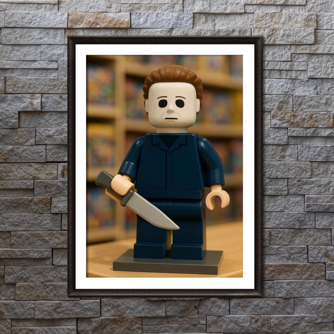 Halloween - Michael Myers Lego Style Figure – Horror Digital Print | A4 ...