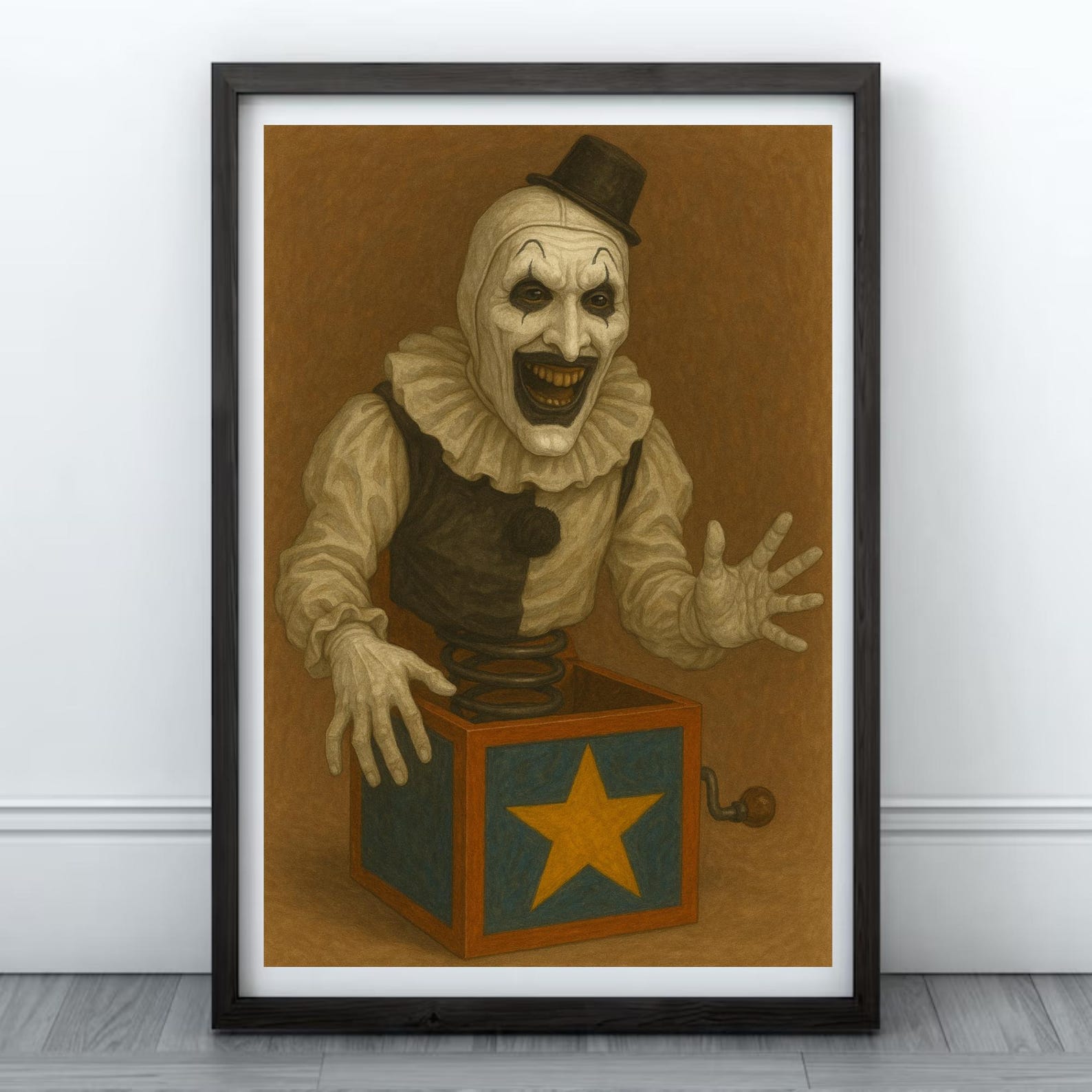Terrifier - Art the Clown Jack in the Box – Horror Digital Print | A4 ...