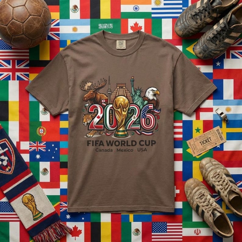 World Cup 2026 Shirt - USA Mexico Canada Host Cities Fan Apparel - Etsy