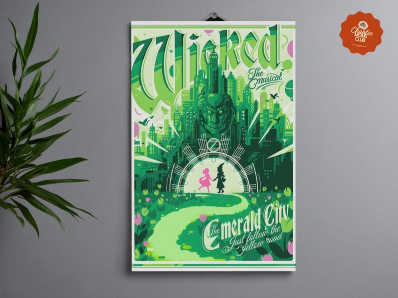 Póster de Wicked Emerald City – Arte mural imprimible - Etsy España