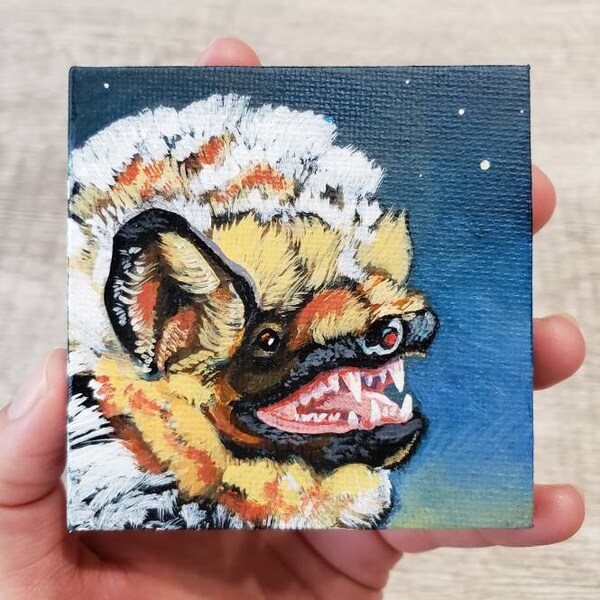 Bat Painting - Etsy