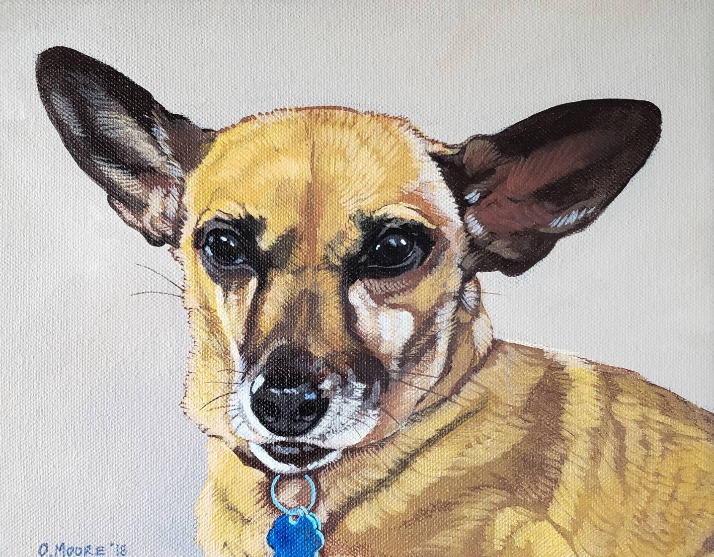 Custom Dog Portrait Custom Pet Painting Dog Memorial Dog | Etsy