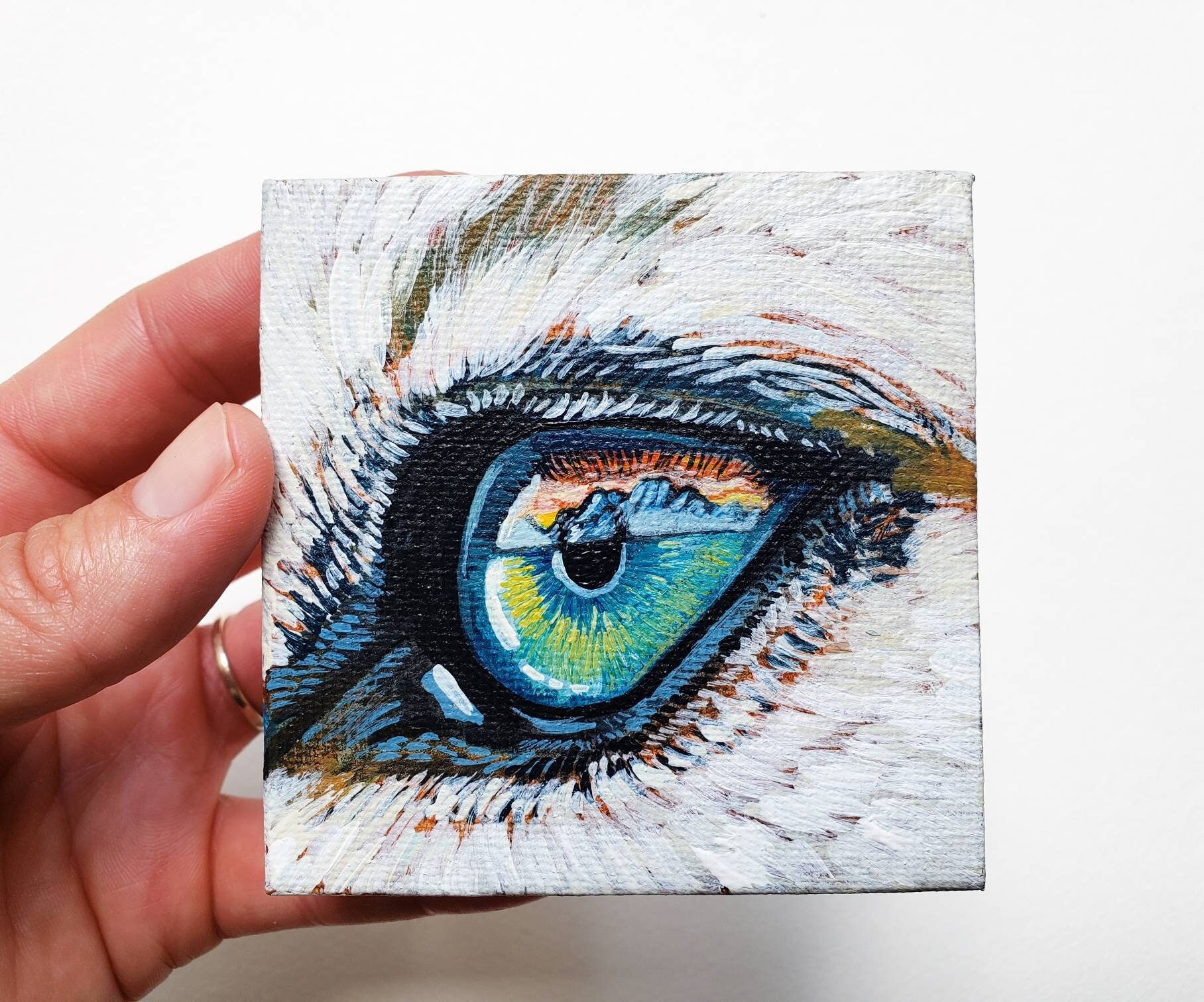 Wolf Eyes Painting