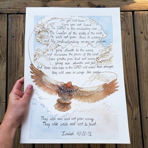 Soar on Wings Like Eagles - Isaiah 40:22-31, an Original Painting of ...