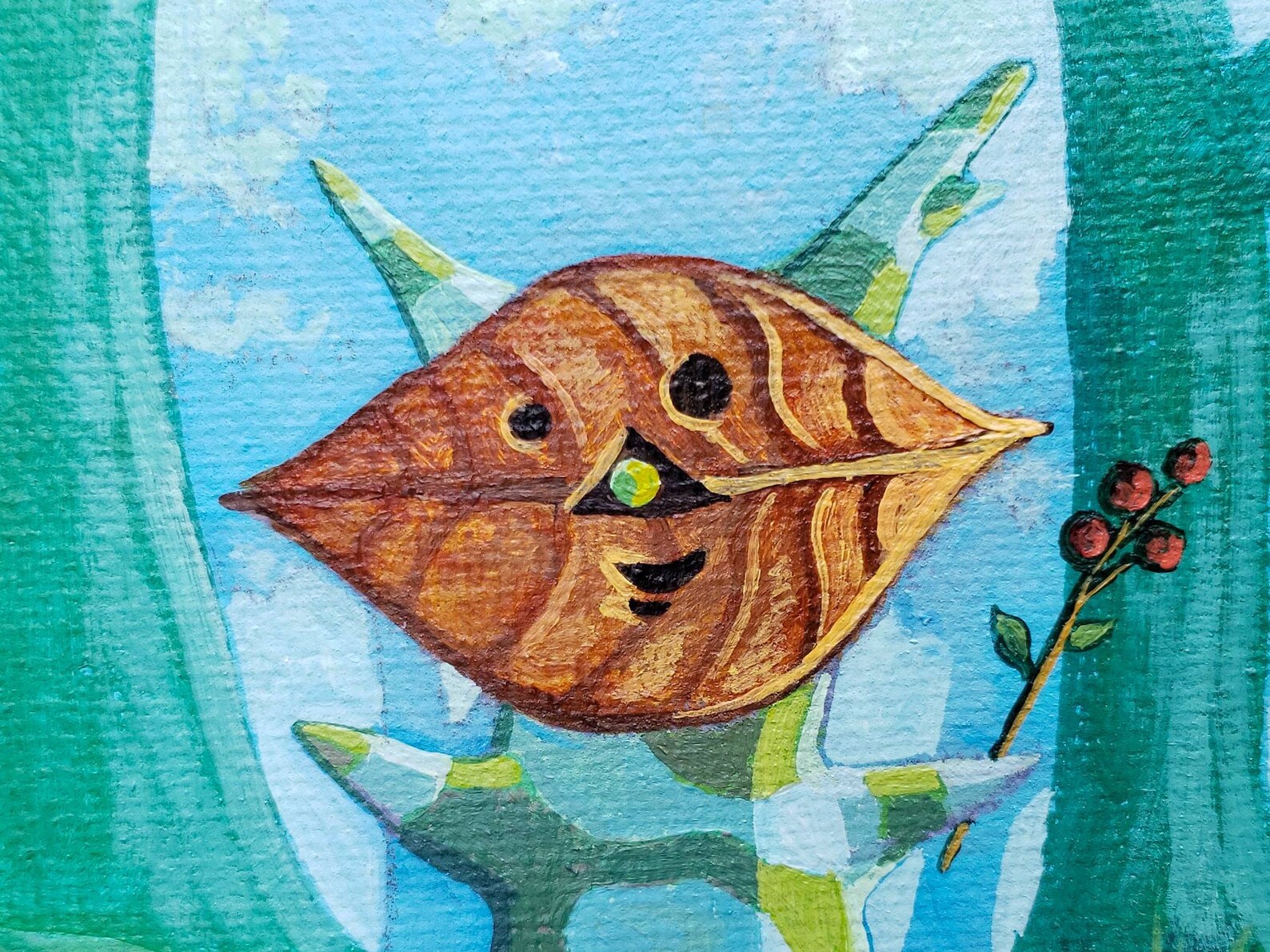 Korok Forest Creature Zelda Breath of the Wild Original - Etsy